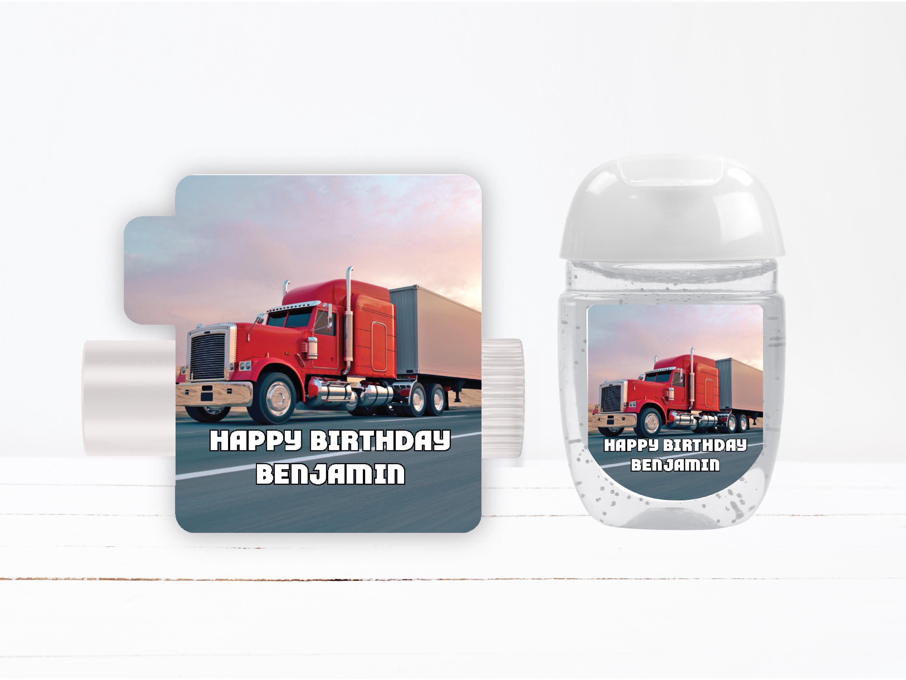 Red Tractor Trailer Semi Truck Big Rig on Road Highway Cool - Lip Balms ...