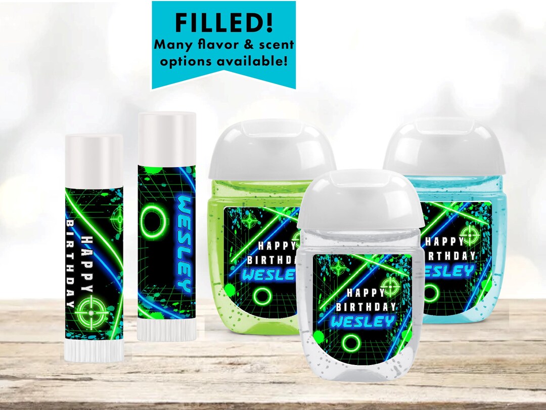 Laser Tag Birthday Neon Laser Tag Blue Green Glow in Dark Effect Filled ...