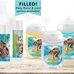 Moana Inspired - Lip Balms Chap Stick or Hand Wash - Best Party Favor ...