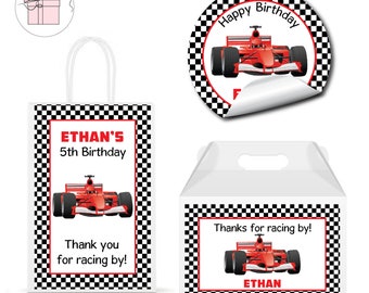 Race Car Nascar Inspired PRINTED GLOSSY LABELS for Party - Etsy