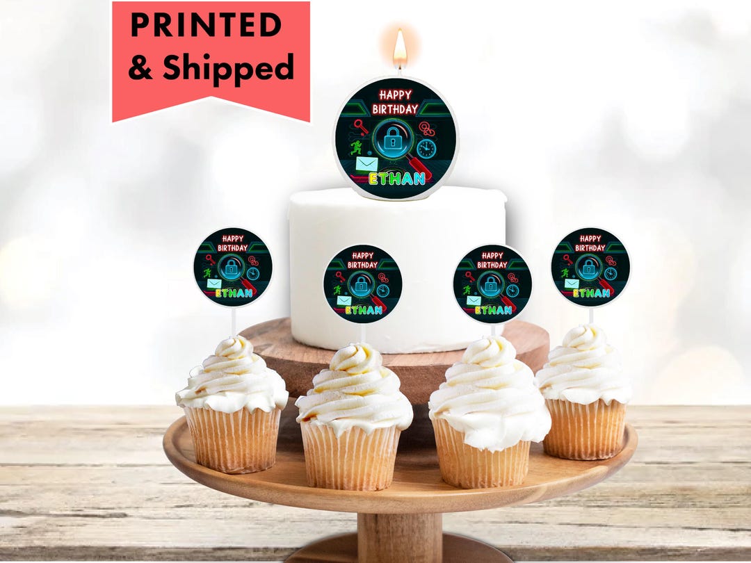 Escape Room Mystery Solving Undercover Challenge Neon Glow Cake ...