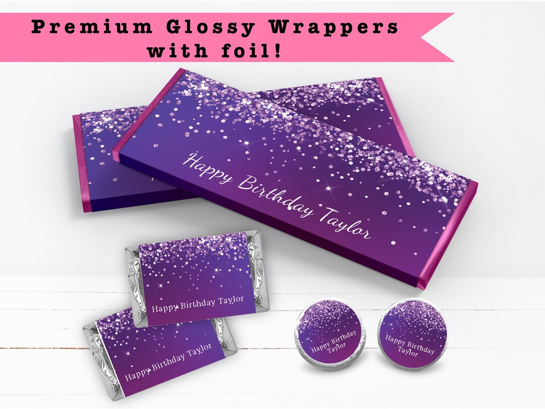 Violet Purple Magenta Ombre Holographic Sparkly Glitter - PRINTED CANDY ...