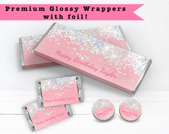 Lilo and Stitch PRINTED CANDY BAR Wrappers Chocolate Bar Kiss Stickers ...