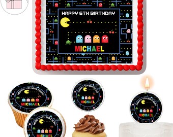 Retro Arcade Cake Topper - Etsy