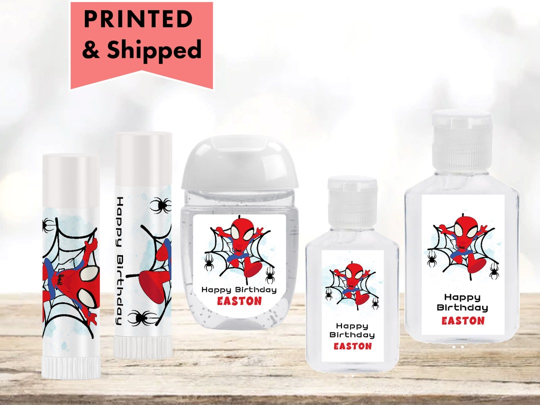 Superhero Spider Spider Web Spidey Spider Man - PRINTED GLOSSY LABELS ...