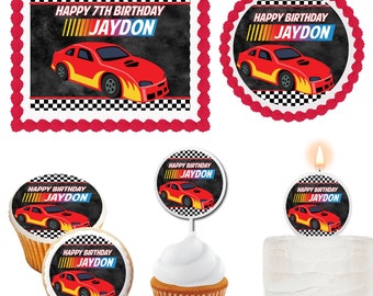 Nascar Cupcake Toppers - Etsy