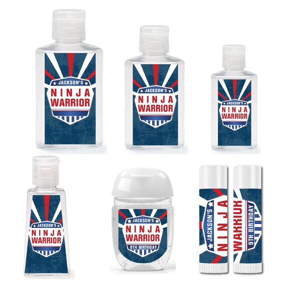 Ninja Warrior Inspired PRINTED GLOSSY LABELS for Lip Balm | Etsy