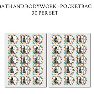 Totally 80's 1980 Eighties Retro Neon Theme PRINTED GLOSSY LABELS for ...