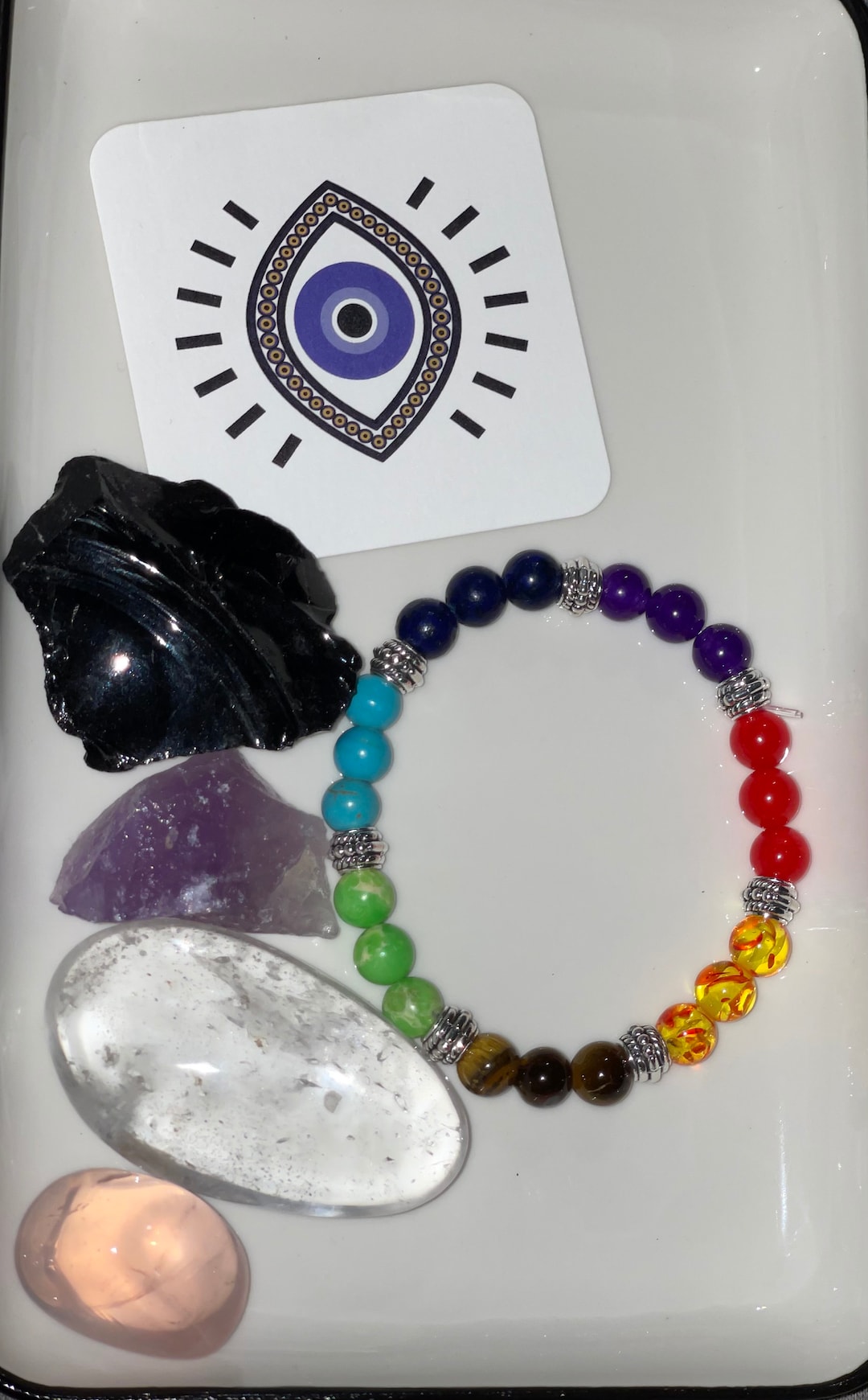 Chakra Stone Bracelet,lava Rocks - Etsy