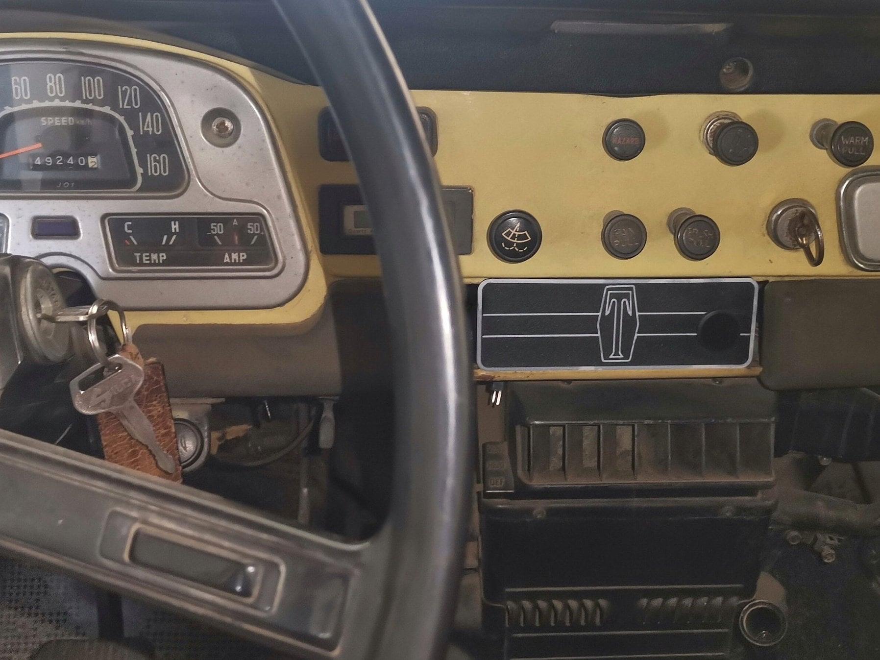 Toyota Land Cruiser Fj40/45 Bj40/45 J55 Am Factory Radio Blank Whit Bluetooth / Delete Plate ...