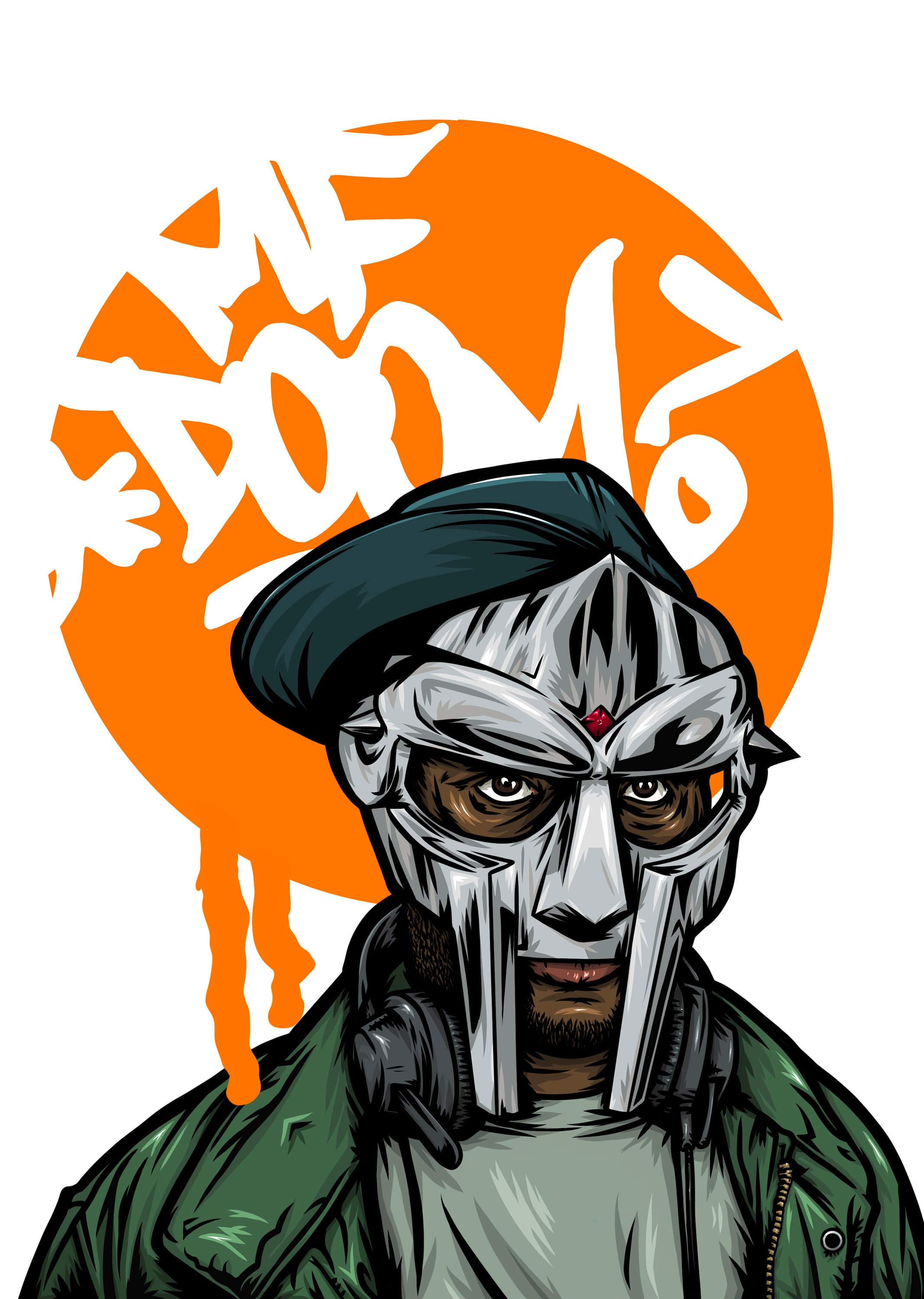 MF DOOM Hip Hop Original Art A4 Print - Etsy UK