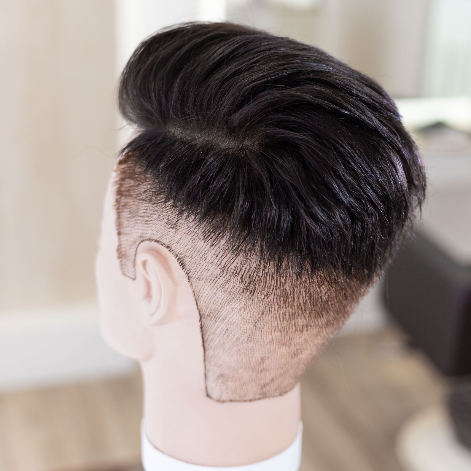 Hair System Toupet UNDERCUT for Men - New - Cut by Hairdresser - Ready ...