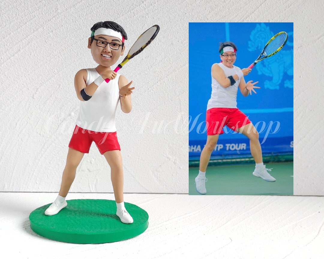 Custom Tennis Bobblehead Player Figurine - Unique Handmade Sports ...