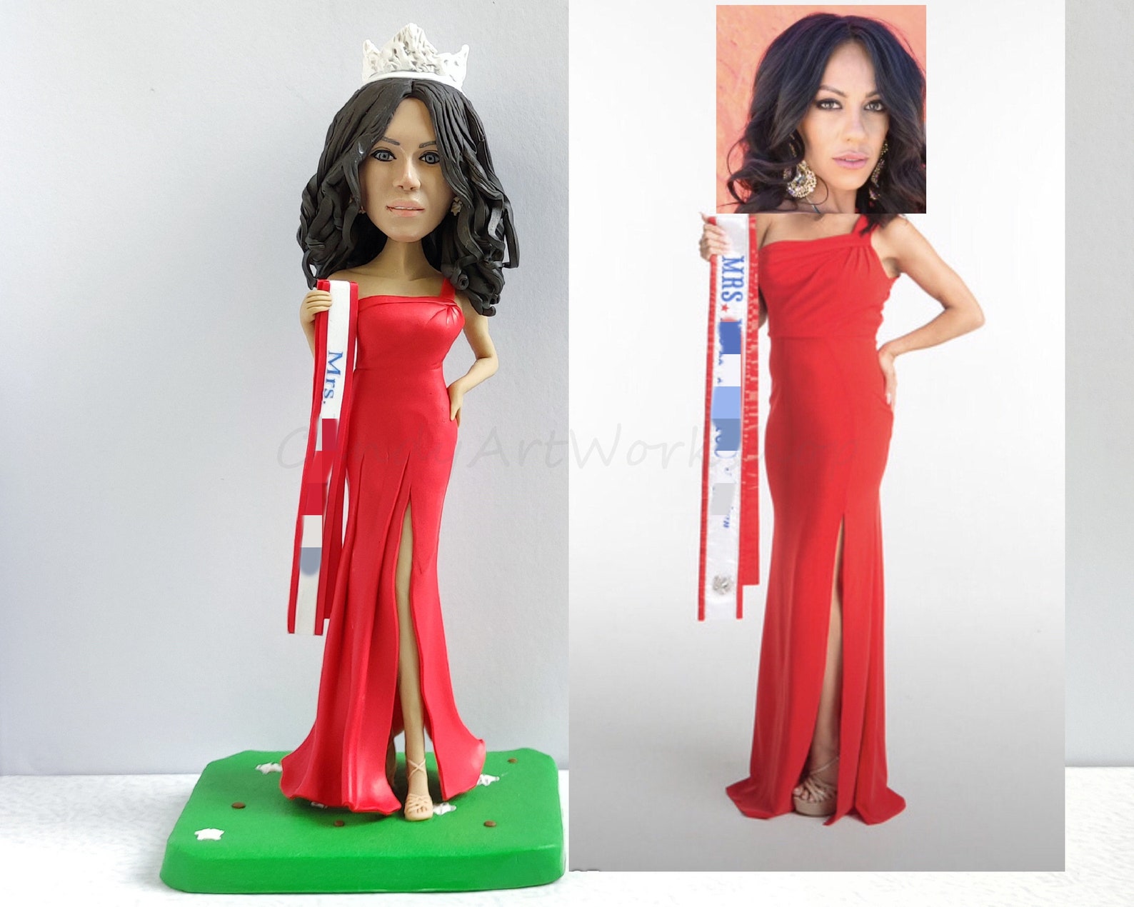 Mother's Day Custom Bobble Head, Custom Funny Beauty Contest Gift for ...