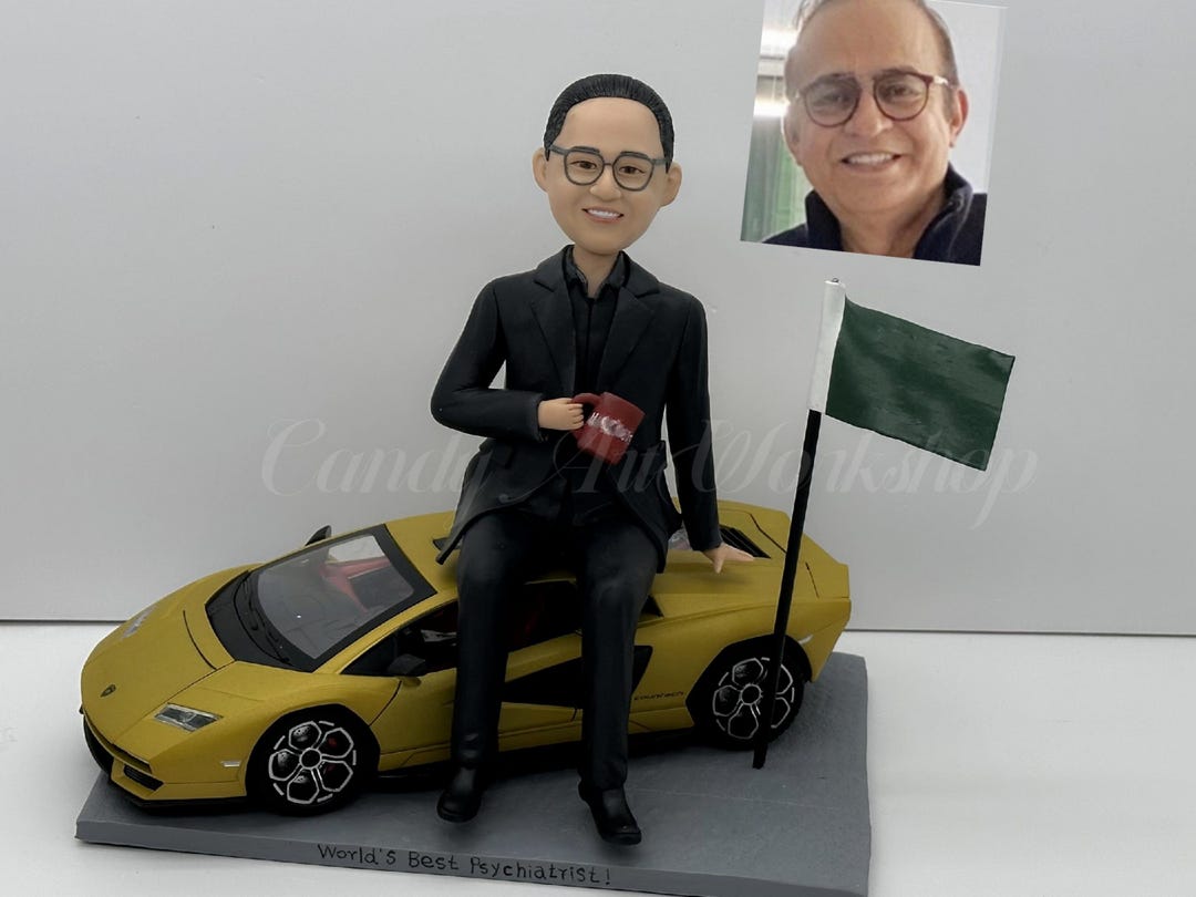 Custom Racer Bobblehead, Car Gifts for Man, Car Lover Gift, Best Boss ...