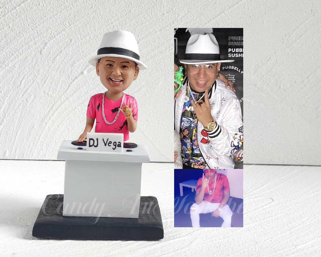 DJ Bobblehead Custom, Make Me A Disc Jockey From Photo, Personalized DJ ...