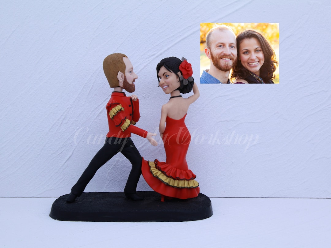 Custom Dancing Couple Bobbleheads, Personalized Dancing Figurine ...