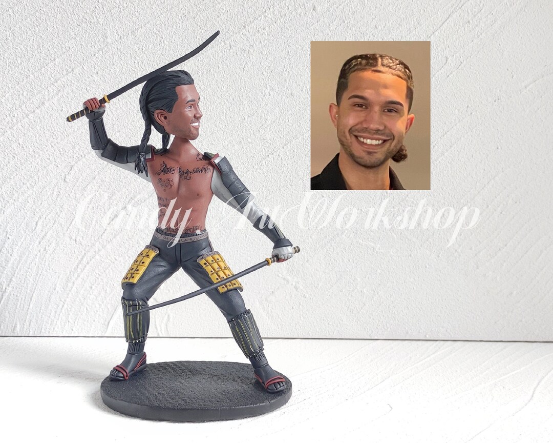 Custom Warrior Bobblehead - Personalized Samurai, Knight, and Bushido ...