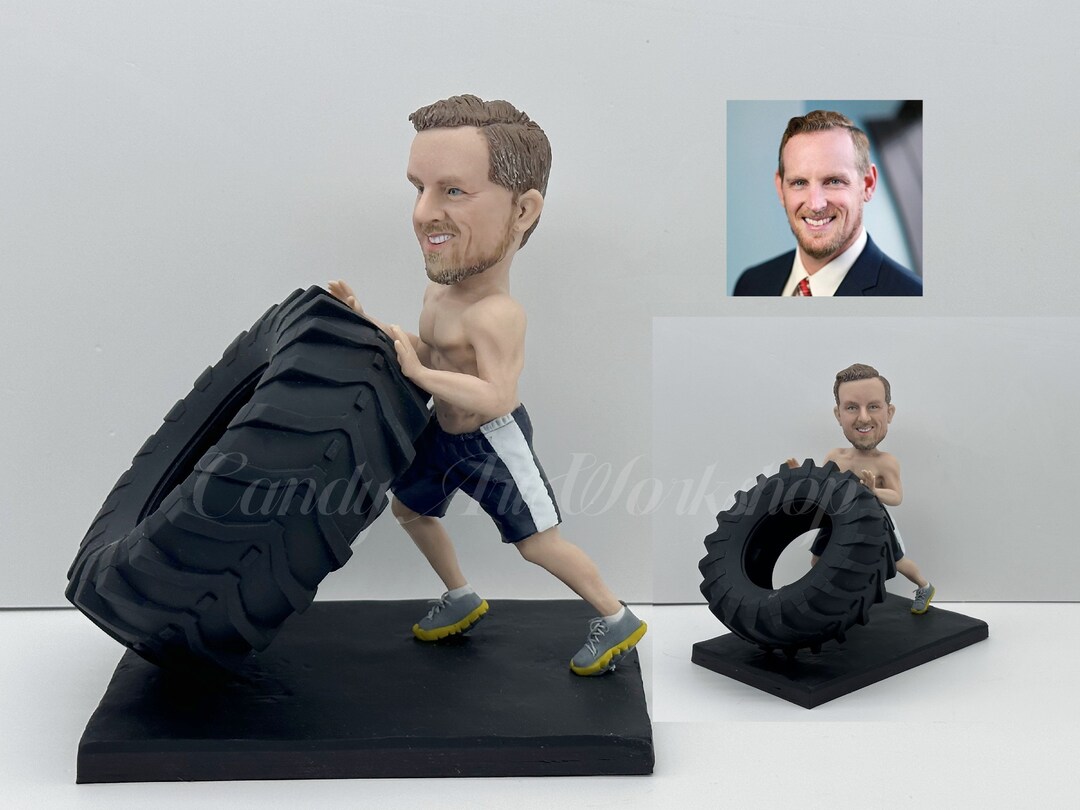 Custom Bobblehead for Body Builder, Personalized Figurine for Workout ...