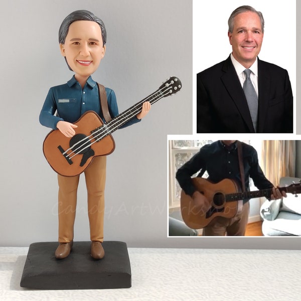 Guitar Player Statue - Etsy