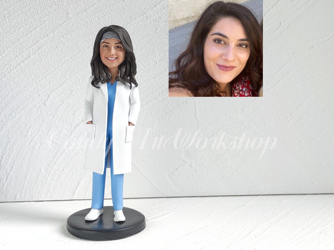 Female Doctor Bobblehead Custom, Personalized Woman Dentist Gift ...