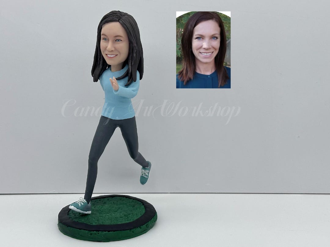 Running Bobblehead Custom, Runner Bobble Head, Runner Birthday Gift ...