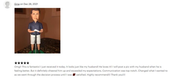 Upload Photo You Are The Best Custom Bobblehead With Engraved Text ...