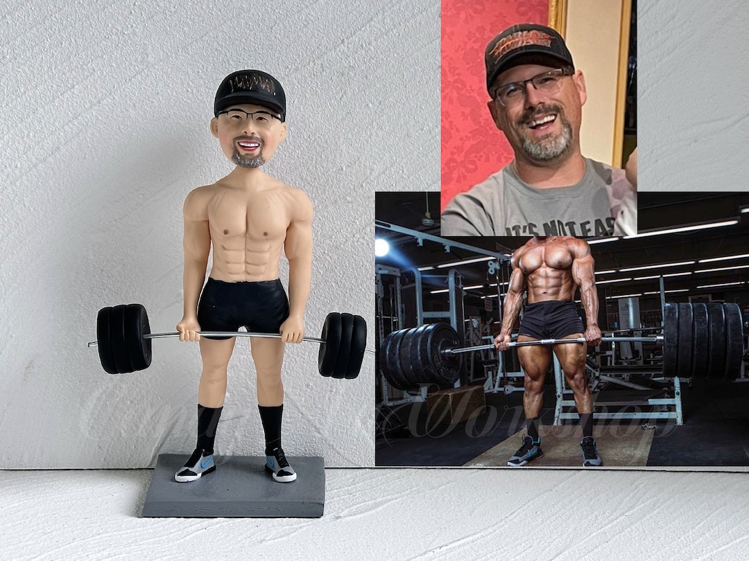 Fitness Man Gifts Custom, Personalized Bodybuilding Bobblehead ...