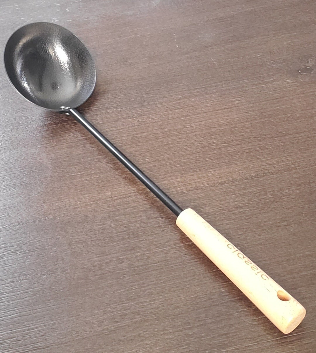 Large Ladle - Titanium Coated Cast Iron With Beechwood Handle - Etsy