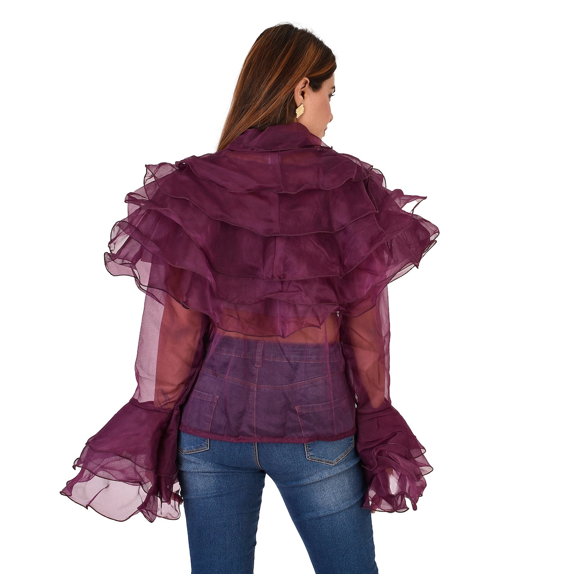 Designer Organza Shirt Etsy