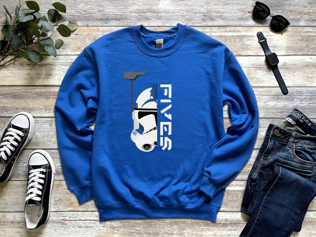 Fives Helmet and Name Sweatshirt | Star Wars Sweatshirt | 501st Rex ...