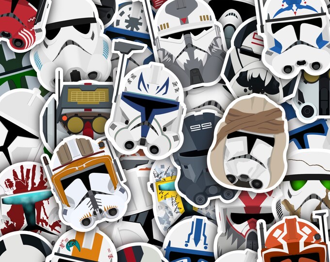 Star Wars 501st Legion Emblem METALLIC Blue or White Permanent Vinyl ...