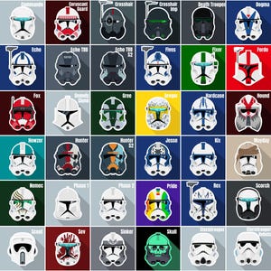 Star Wars Trooper Stickers | Star Wars Vinyl Stickers | Clones | Rex ...