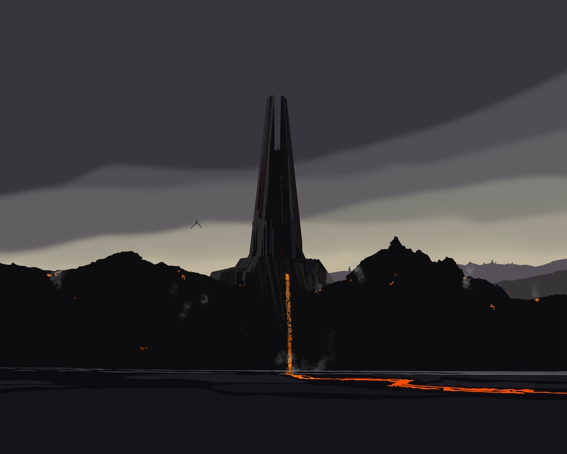 Vader's Castle / Fortress Vader - Mustafar - Darth Vader - Star Wars ...