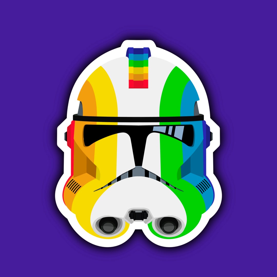 Pride Clone Trooper Stickers | Waterproof Vinyl Stickers | Clone Wars ...