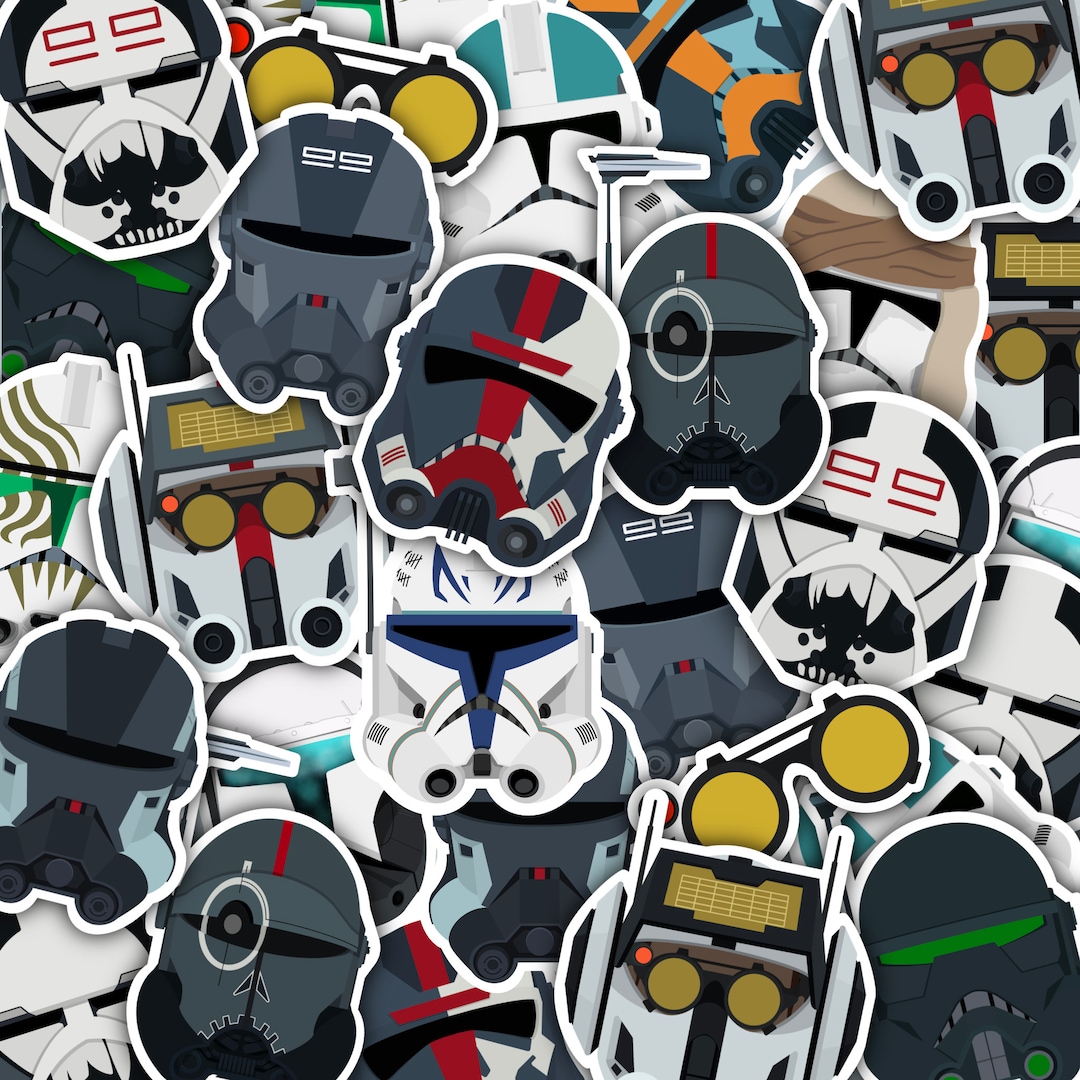 The Bad Batch Stickers | Star Wars Vinyl Stickers | Crosshair | Echo ...