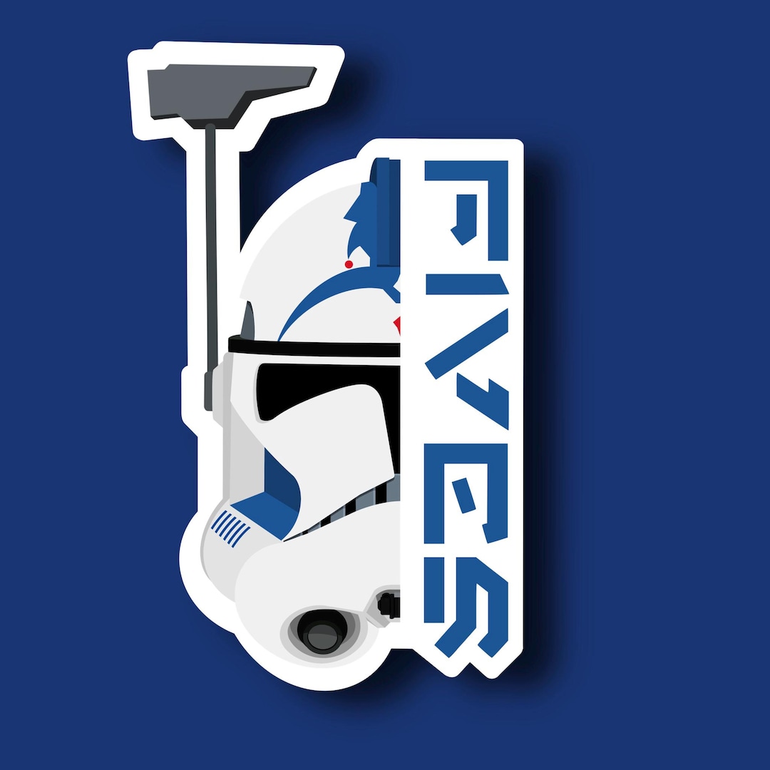 Fives Name Stickers | Star Wars Vinyl Stickers | Clone Wars | Star Wars ...