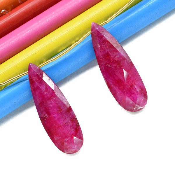 Ruby Tear Drops - Etsy