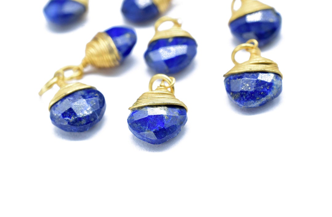 Lapis Lazuli Wire Wrapped Verbinder, Quadratischer Edelstein Verbinder ...