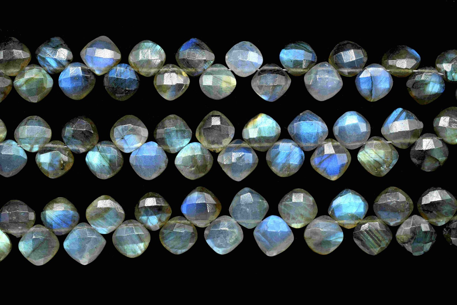 Labradorite Gemstone Faceted 8mm Cushion Shape - Etsy UK