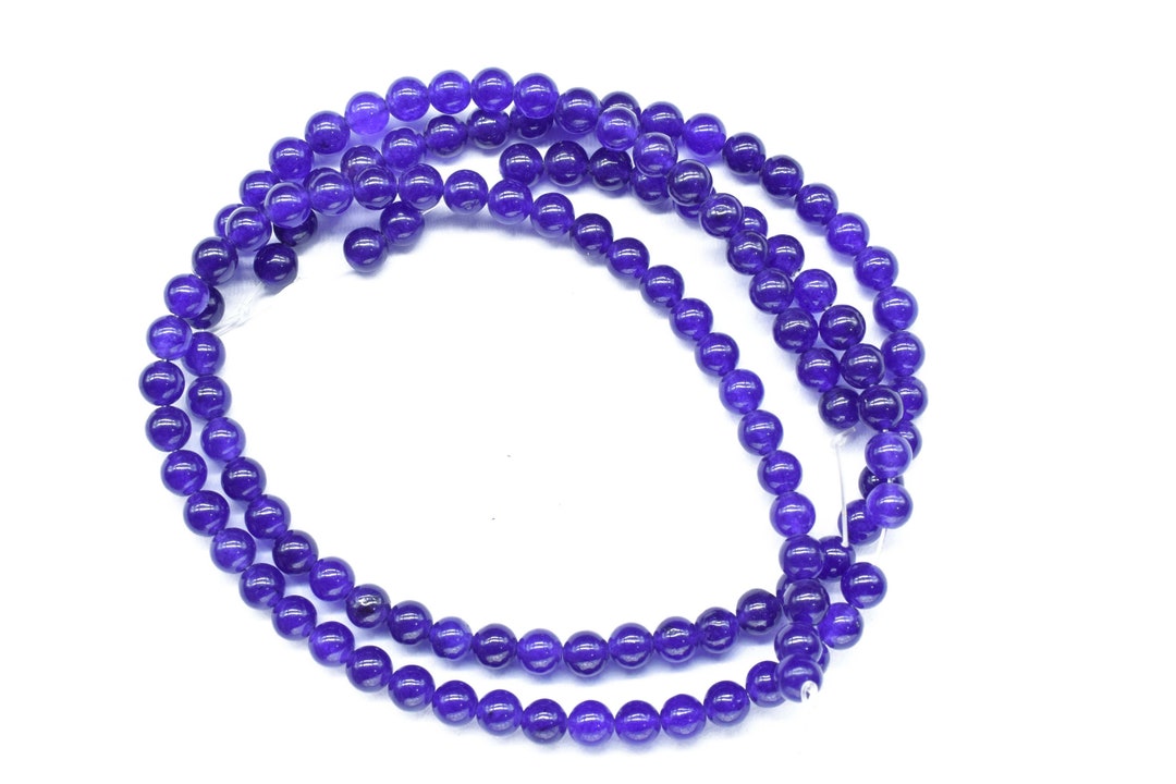 Dyed Blue Quartz Smooth Gemstone 6mm to 7mm Round Shape Briolettes,blue ...