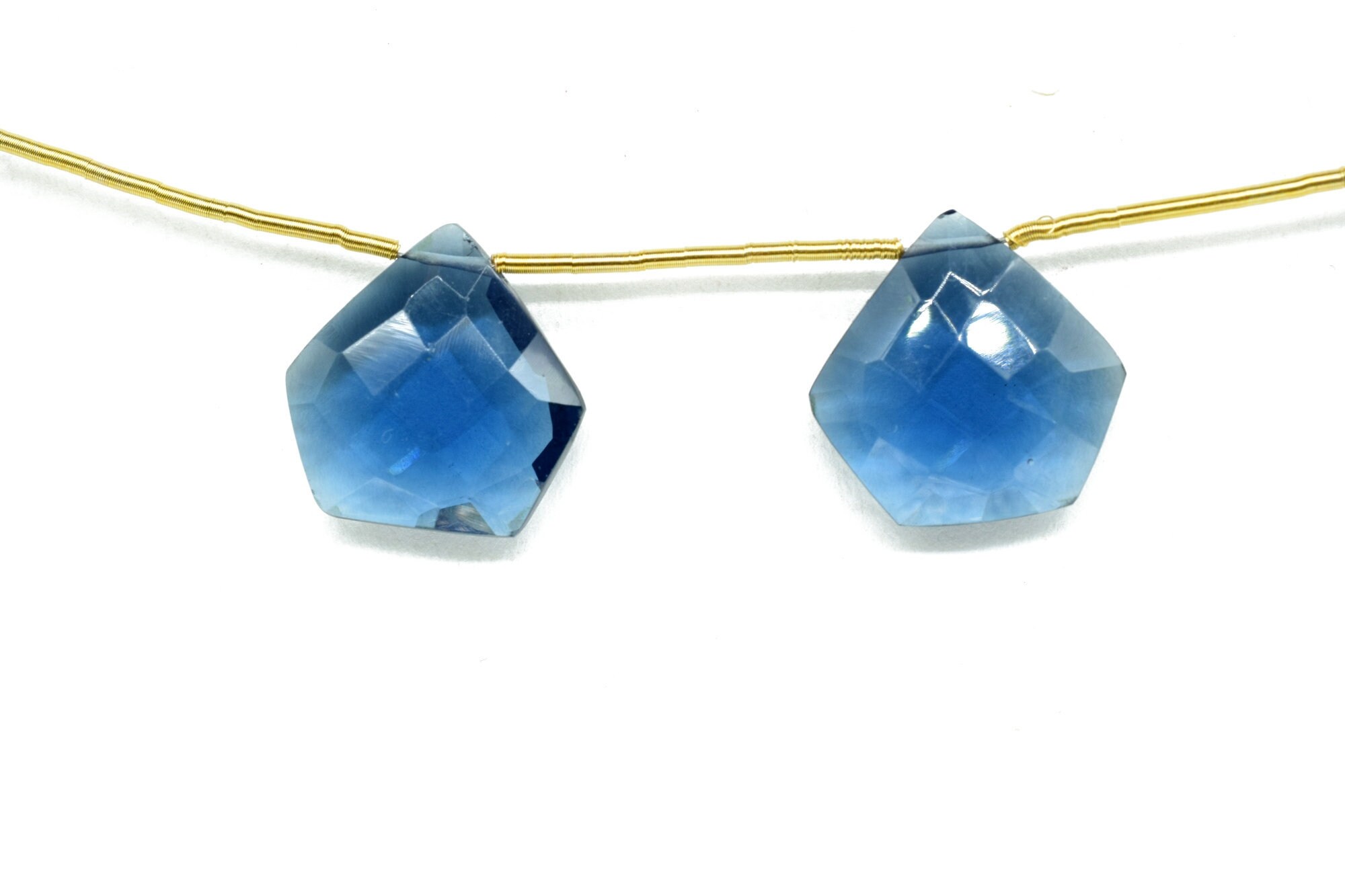 Iolite Quartz Fancy Briolette Beads15mm Fancy Shape | Etsy