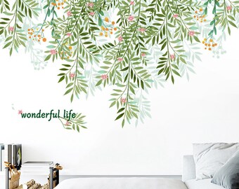 Greenery Wall Decal - Etsy