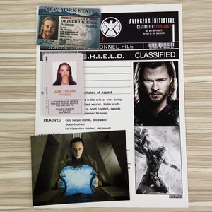 Thor File S.H.I.E.L.D. Top Secret Files Mjolnir Thors | Etsy