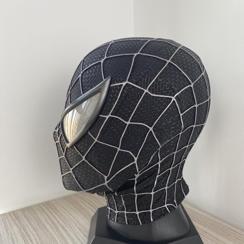 Red Sam Raimi Spiderman Mask Black Mask Cosplay Spiderman Mask Upgraded ...
