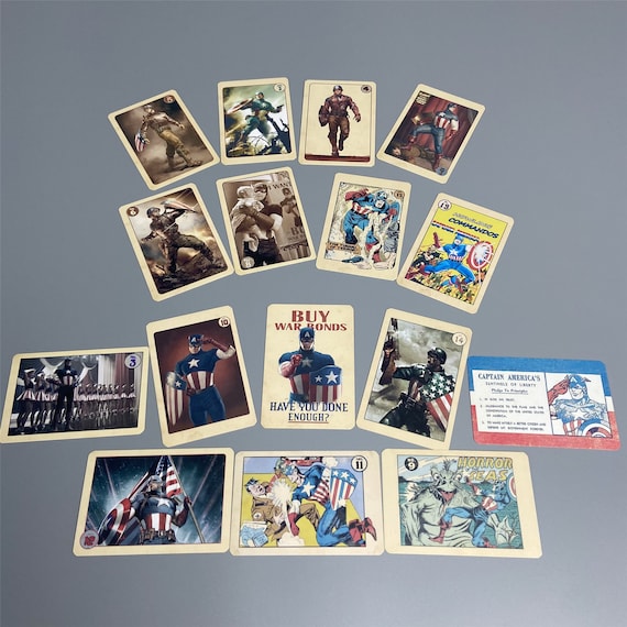 Captain America Trading Cards Steven Rogers Collectible Card | Etsy
