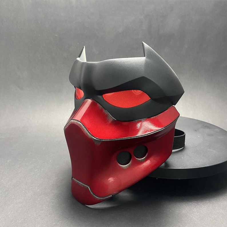 Custom Mask Red Hood Cosplay Mask Jason Todd Half Face Mask Red Hood ...