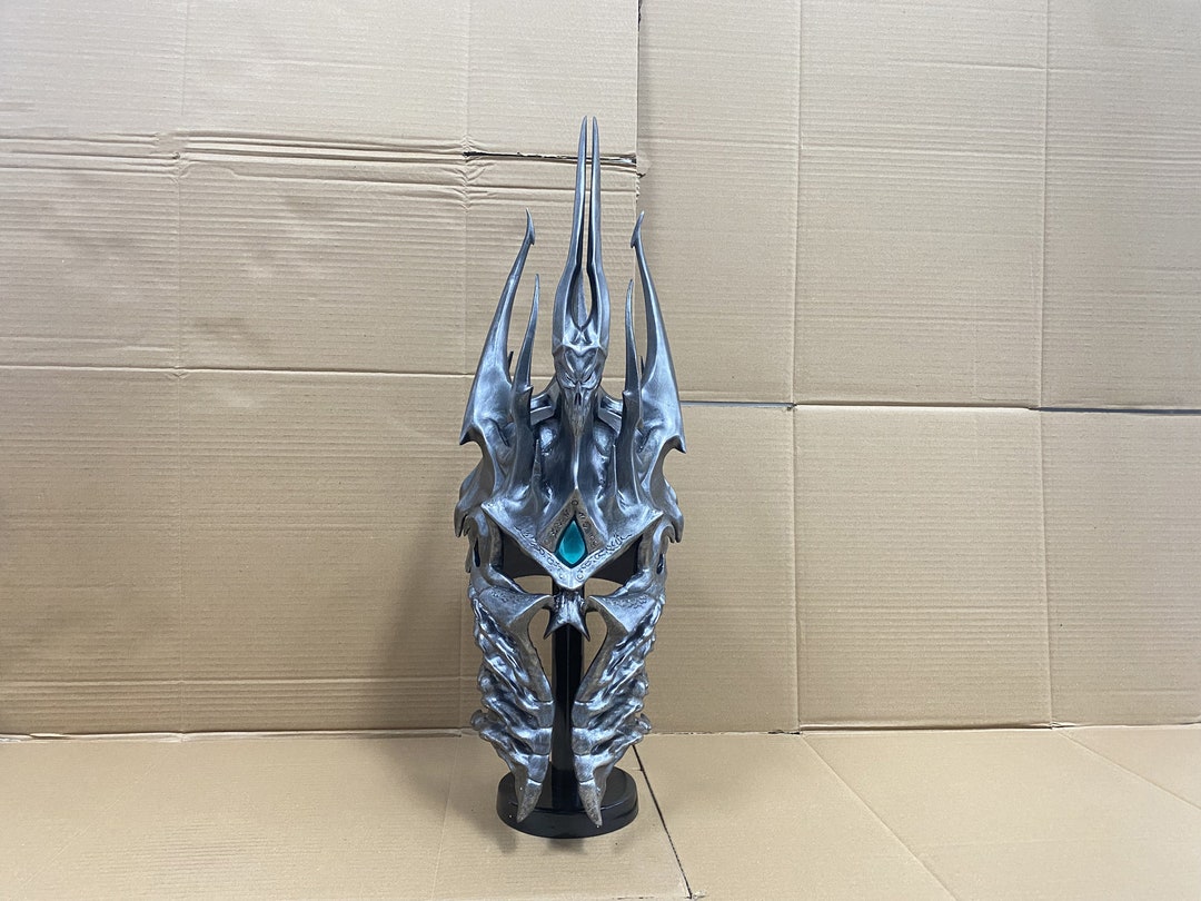 Lich King Crown Cosplay Helmet Arthas Menethil Cosplay Helmet 1/1 Scale ...