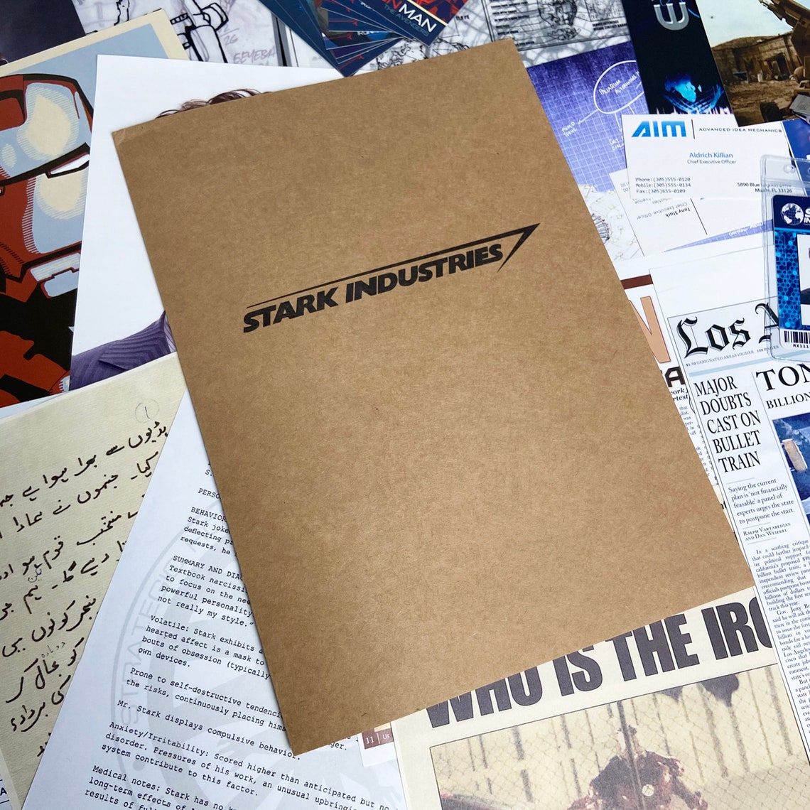 Iron Man Secret File Ironman Files Tony Stark S.H.I.E.L.D. | Etsy