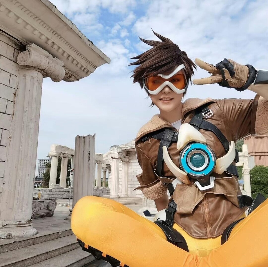 Tracer Goggles Lena Oxton Goggles Pilot Cosplay Mask Cosplay Costume ...